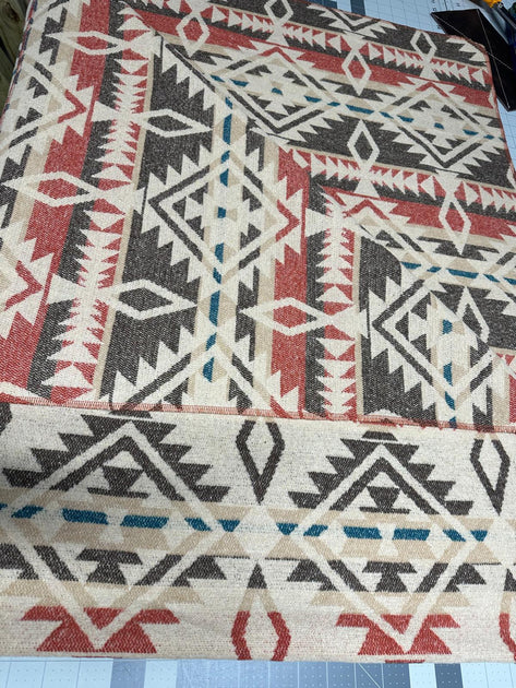 BROWN AZTEC PATTERN WOOL BLANKET . – Western Sunflower